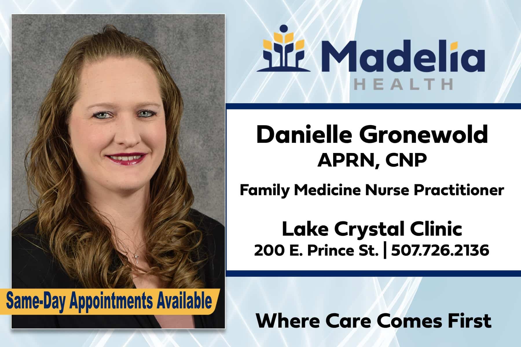 Madelia Health Hospital & Clinics in - Madelia, Truman, Lake Crystal ...